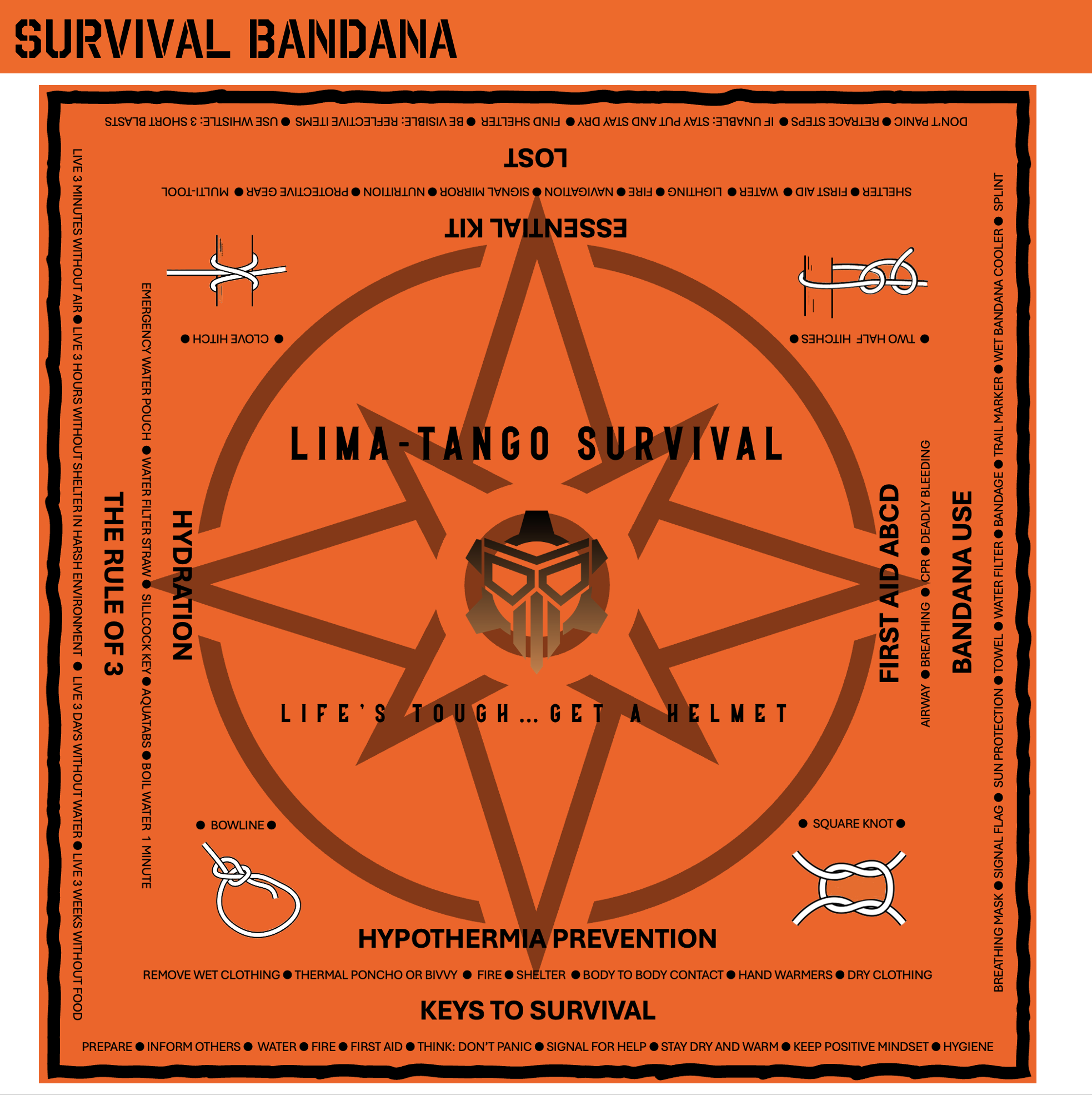 Survival Bandana - LIMA TANGO SURVIVAL